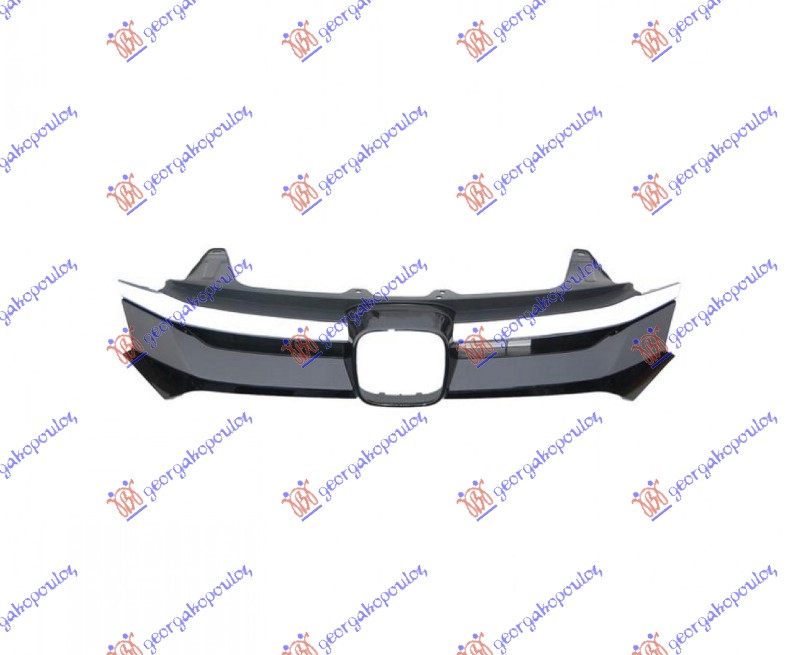 PVC MASKA GORNJA (SA HROM LAJSNOM) HONDA CR-V (2015-2017) (OEM: 71121-T1E-H0-50, 71121T1EH050)