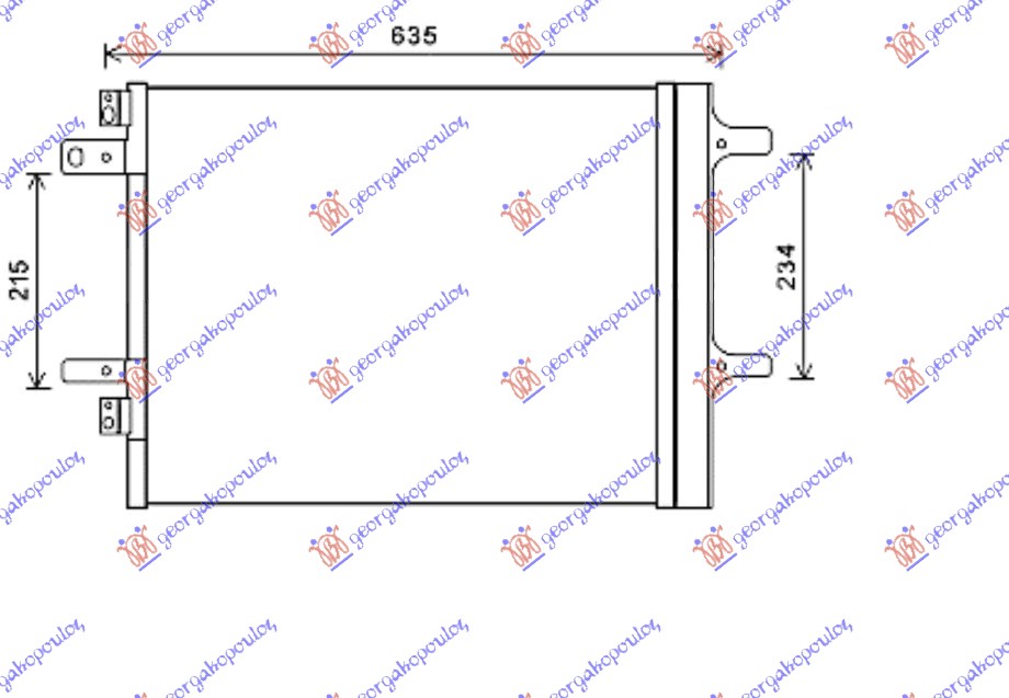 HLADNJAK 1.2- 1.6THP / 1.6 HDI / 1.6 BLUEHDI TOYOTA PROACE/PROACE VERSO (2016-) (OEM: 9677145480, 9817334080)