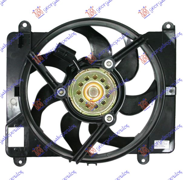 VENTILATOR KOMPLET 60/75/85/9O (+A/C)-97 LANCIA Y (1996-2003) (OEM: 7766278, 46406189, 46550716)