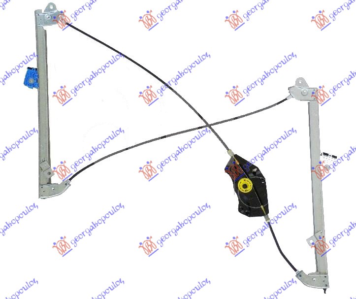 PODIZAC PREDNJEG PROZORA ELEKTRICNI 3 VRATA (BEZ MOT) A KVA Desna str. VW GOLF V (2004-2008) (OEM: 1K3837462A, 1K3837462B)