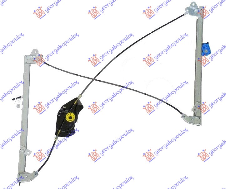 PODIZAC PROZORA ELEKTRICNI 3 VRATA (BEZ MOT) A KVA Leva str. VW GOLF V (2004-2008) (OEM: 1K3837461A, 1K3837461B)