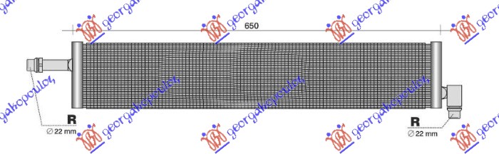 HLADNJAK DODATNI 2.0 BENZIN-DIZEL MERCEDES C CLASS (W205) COUPE/CABRIO (2015-2018) (OEM: 0995005003, A0995005003)