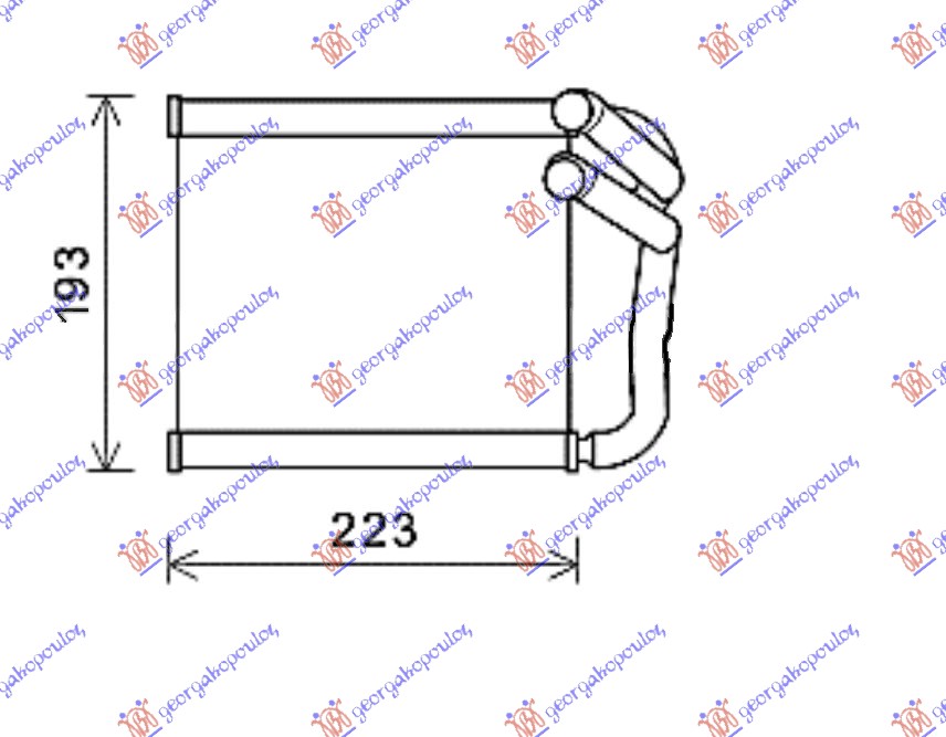 GREJAC KABINE (B) (211x159x27) HYUNDAI i30 5D (2012-2014) (OEM: 97138-A5000, 97138A5000)