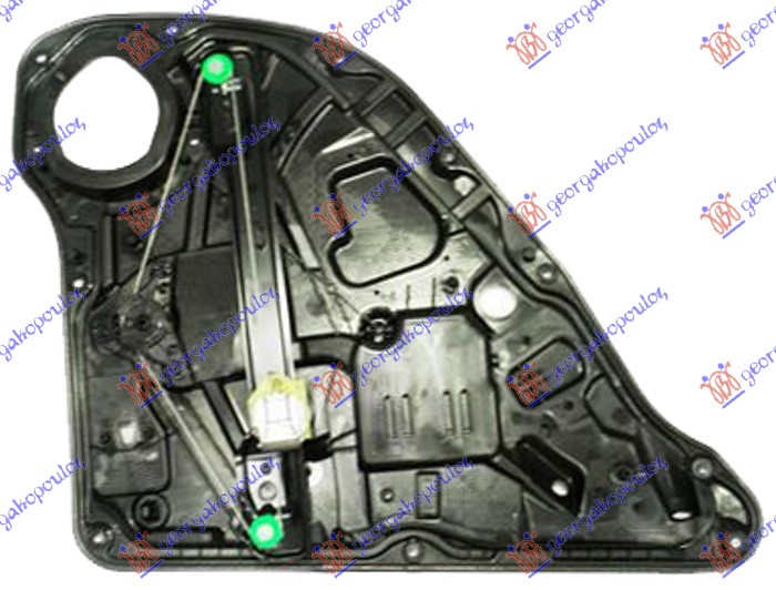 PODIZAC ZADNJEG PROZORA ELEKTRICNI (BEZ MOTORA) Desna str. MERCEDES GLS (X166) (2015-2019) (OEM: 1667300279)