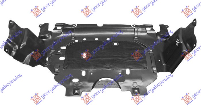 ZASTITA MOTORA PLASTICNA HONDA JAZZ (2015-2018) (OEM: 74110-T5H-H00, 74110T5HH00, 74111-T5A-900)