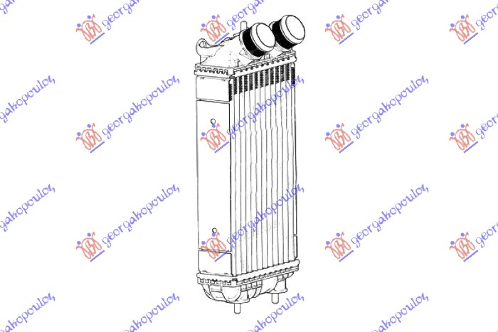 HLAD. INTERKULERA 1.2 BENZIN (327×187) OPEL MOKKA (2020-) (OEM: 9824742280)