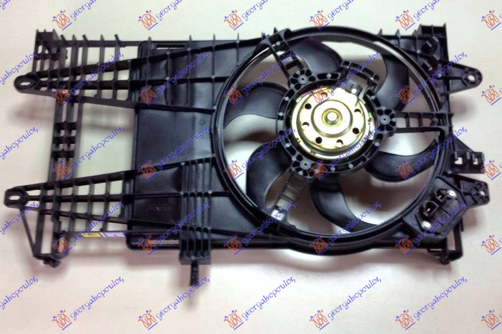 VENTILATOR KOMPLET (+A/C) TIP MARELLI FIAT PUNTO (1999-2003) (OEM: 46524624, 46745051, 51738691)