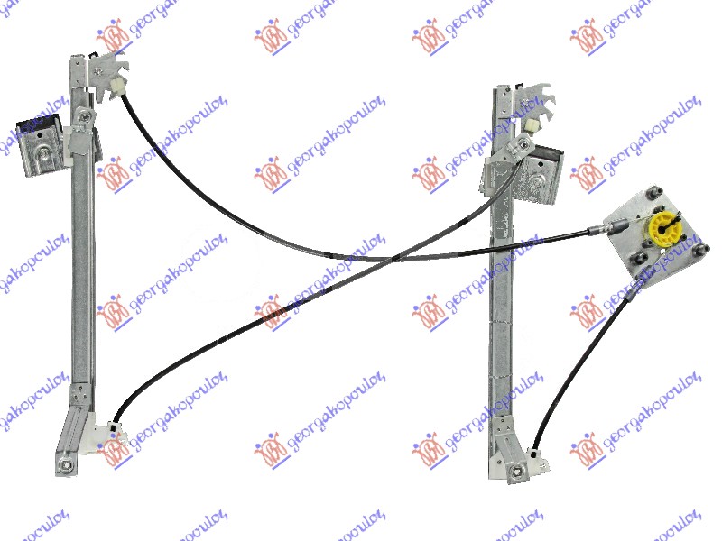 PODIZAC PREDNJEG PROZORA ELEKTRICNI BEZ MOTORA 3 VRA KVALITET Leva str. SEAT IBIZA (2015-2017) (OEM: 6J3837461)