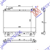 HLADNJAK MOTORA 1.9 DDiS (45x69x16) SUZUKI GRAND VITARA (2006-2015) (OEM: 1770067J00)