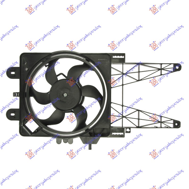 VENTILATOR KOMPLET (+A/C) TIP VALEO FIAT PUNTO (1999-2003) (OEM: 46524608)