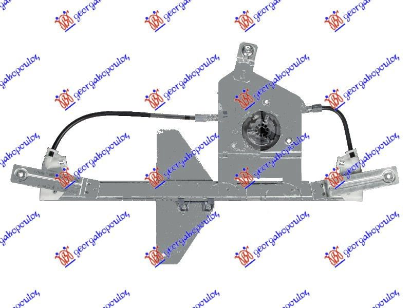 PODIZAC ZADNJEG PROZORA ELEKTRICNI (BEZ MOTORA) (A KVALITET) Leva str. CITROEN C3 (2010-2013) (OEM: 9223F9, 9802619380)