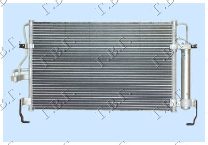 HLADNJAK KLIME BENZIN (55×34.5×20) HYUNDAI COUPE (2001-2007) (OEM: 97606-2D000, 976062D000)