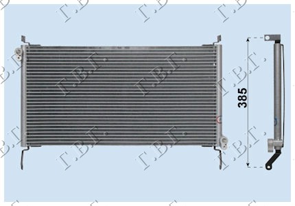 HLADNJAK KLIME 1.4-1.8-2.0CC (57×31) 96-98 FIAT BRAVA (1995-2003) (OEM: 46428863)