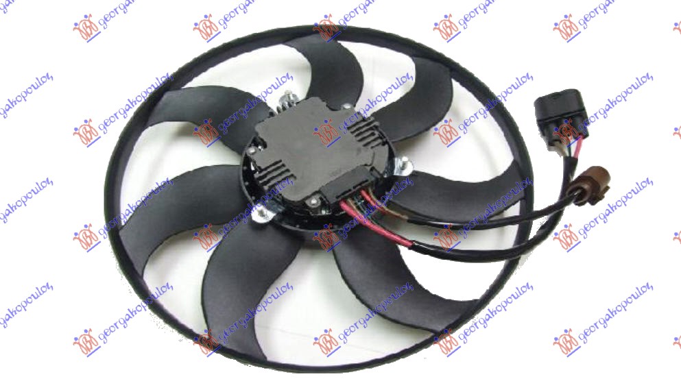 VENTILATOR (MOTOR+ELISA)BEN-DIZ 36cm220W SEAT TOLEDO (2004-2012) (OEM: 1K0959455BC, 1K0959455EA, 1K0959455P)