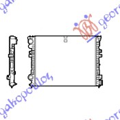 HLADNJAK 2.0HDI +/-A/C(67×44.6×27)BEZ VENTIL CITROEN JUMPY (1995-2003) (OEM: 1482543080)