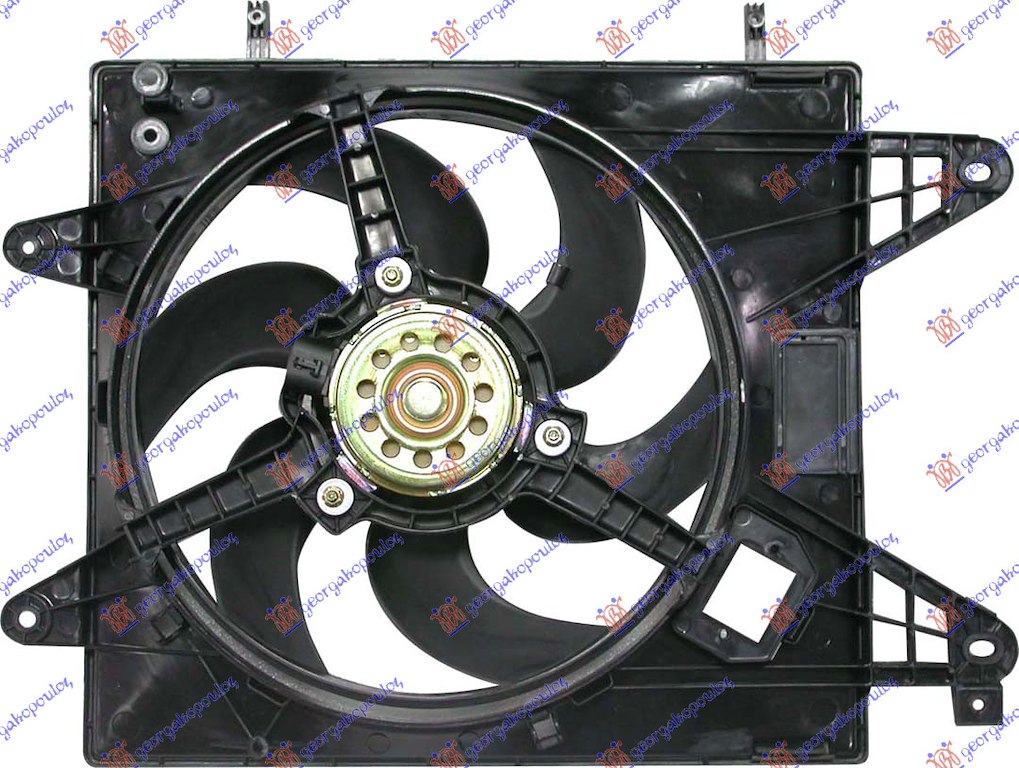 VENTILATOR KOMPLET 1.6cc +A/C BENZIN FIAT MAREA (1996-2007) (OEM: 46430980)