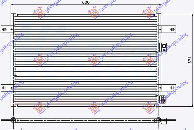 HLADNJAK KLIME BENZIN-DIZEL (54.5×36.8×20) 96-00 VW SHARAN (1995-2010) (OEM: 1029057)