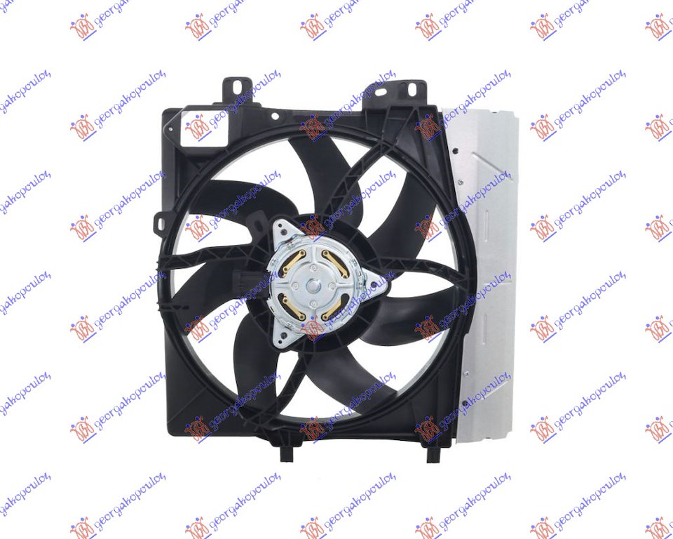 VENTILATOR (1 KABL) (33cm) PEUGEOT 1007 (2005-2009) (OEM: 1253H6, 1253P8, 9612028580)
