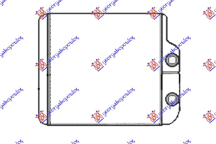 GREJAC KABINE BENZIN/DIZEL (180×180) TOYOTA AVENSIS (T22) (1997-2003) (OEM: 87107-05060, 8710705060)