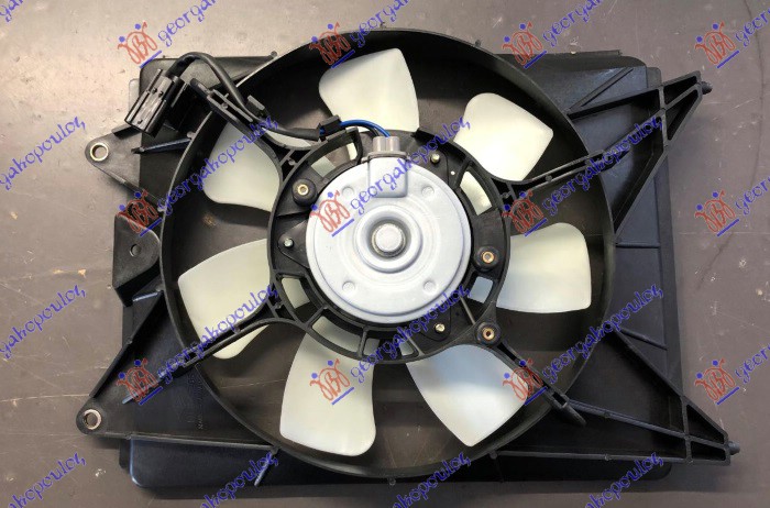 VENTILATOR KLIME KOMPLET BENZIN (280MM) (2PIN) HONDA CIVIC H/B-L/B (2012-2016) (OEM: 38611R1AA01, 38615R1AA01)