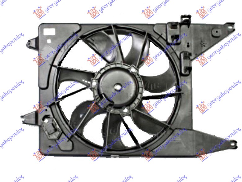 VENTILATOR KOMPLET BENZIN-DIZEL TIP BOSC DACIA LOGAN-MCV (2005-2008) / DACIA P.UP-VAN (2009-2012) (OEM: 8200765566)