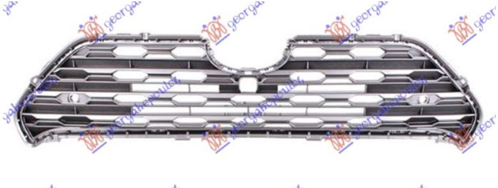 PVC MASKA SREBRNA (SA SENZOR I KAM) TOYOTA RAV 4 (XA50) (2019-) (OEM: 53112-0R160, 53112-42230, 531120R160)