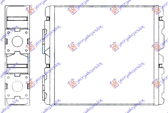 GREJAC KABINE BENZIN/DIZEL (150×150) NISSAN P/U (D22) 2WD-4WD (1998-2001) (OEM: 27140-3S110, 27140-VK305, 271403S110)