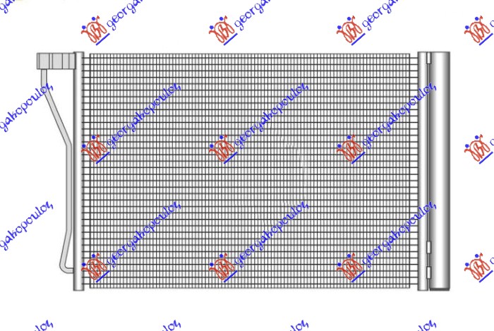 HLADNJAK KLIME 4.4M5 BENZIN (625x410x16) BMW SERIES 5 (F10/11) (2013-2016) (OEM: 17112284243, 17119389419, 64509109725)