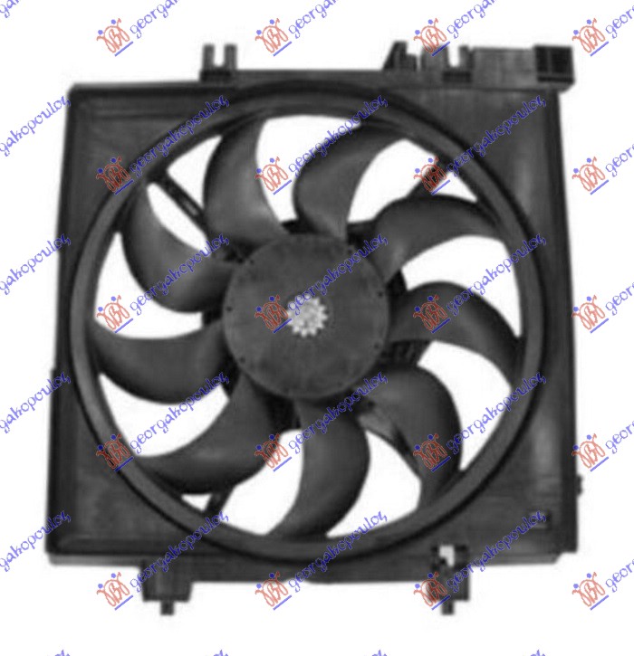 VENTILATOR KOMPLET 2.0 TURBO (335mm) 2PIN SUBARU XV (2012-2017) (OEM: 45121FG000, 45122FG003, 45131FG003)