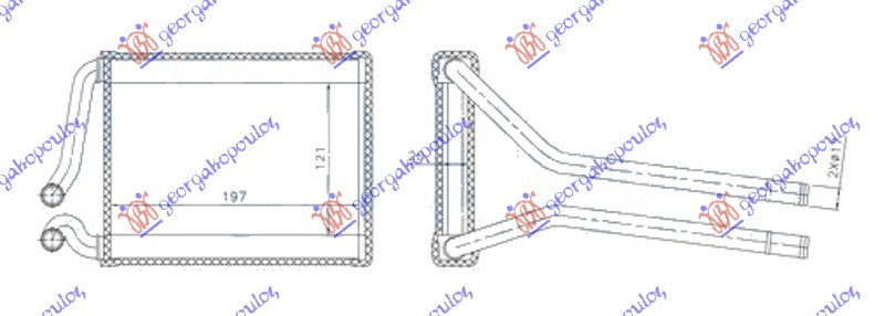 GREJAC KABINE (BR) (195x120x20) KIA PICANTO (2008-2011) (OEM: 9713807400)