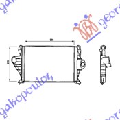 HLADNJAK INTERKULERA 2.0i TURBO BEN – 2.0HDI – 2.1TD CITROEN XANTIA (1993-2001) (OEM: 96194274)