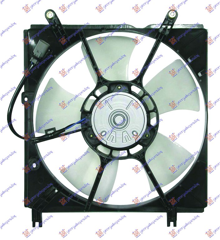 VENTILATOR KOMPLET BENZIN-DIZEL TOYOTA RAV 4 (XA20) (2000-2005) (OEM: 16711-28150, 1671128150)