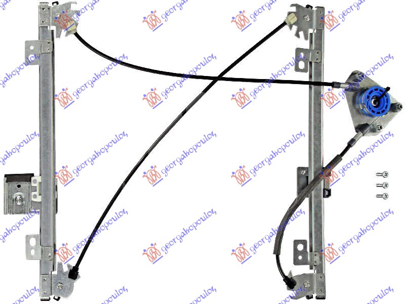 PODIZAC PREDNJEG PROZORA 3 VRATA ELEKTRICNI BEZ MOTORA A KV Leva str. FORD FIESTA (2008-2013) (OEM: 1583691)