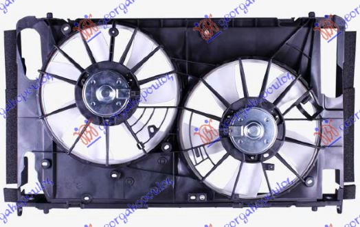 VENTILATOR KOMPLET DUPLI BENZIN TOYOTA RAV 4 (2005-2010) (OEM: 1636128240, 1636131160, 16363-28290)