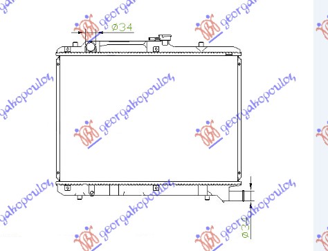 HLADNJAK MOTORA 1.8CC 16V (35×60) SUZUKI BALENO SDN (1994-1998) (OEM: 1770063G20)