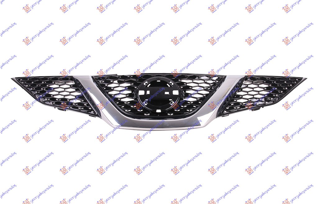 PVC MASKA CRNA SA HROM LAJSNOM NISSAN QASHQAI (2013-2017) (OEM: 62310-4EA0A, 623104EA0A)