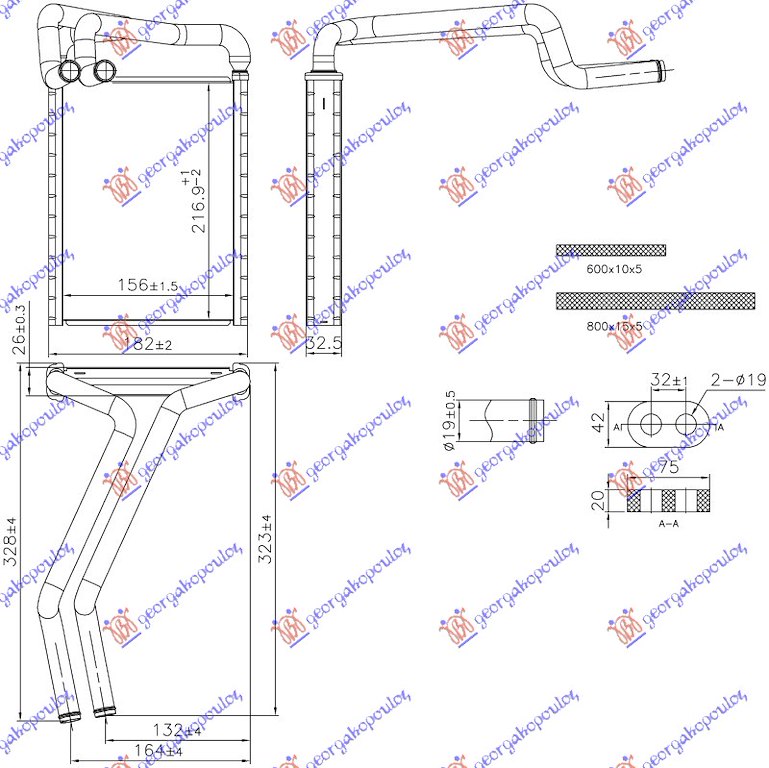 GREJAC KABINE (+/-AC) (156×217) HYUNDAI TUCSON (2015-2018) (OEM: 97138D7000)