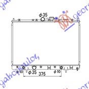 HLADNJAK MOTORA 1.8-2.0 cc (42.5×65.8) +/-A/C AUTOMATIK MITSUBISHI PAJERO PININ (1999-2007) (OEM: MR373172)