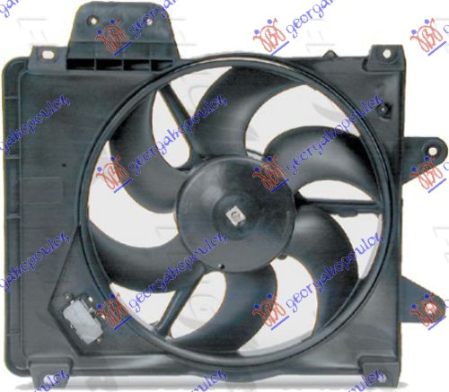 VENTILATOR KOMPLET GT TURBO 130 M.P.I FIAT PUNTO (1995-1999) (OEM: 7740875)