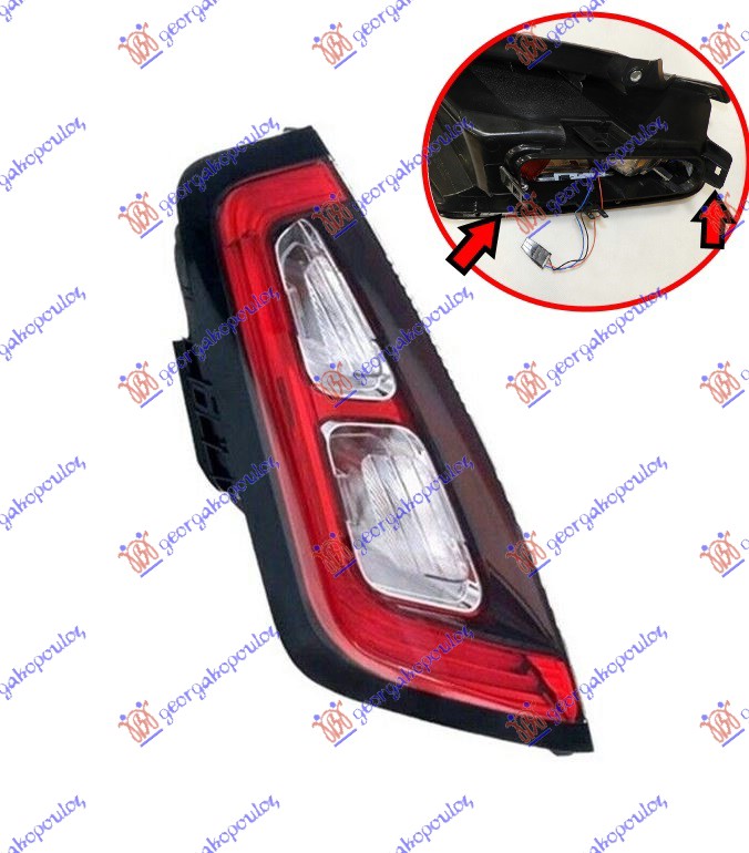 STOP LAMPA LED (BEZ NOSACA) BRZA MONTAZA Leva str. FIAT PUNTO EVO (2009-2012) (OEM: 51849738)