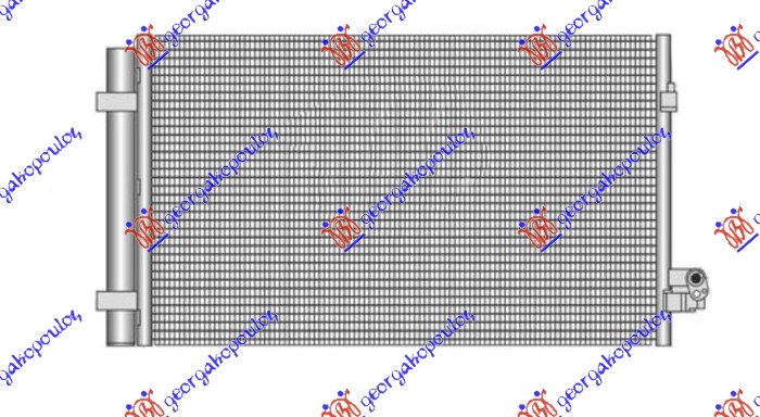 HLADNJAK KLIME 4.4 M5/M550 BENZIN (660x382x16) BMW SERIES 7 (G11/G12) (2019-) (OEM: 9364255, 64539364255)