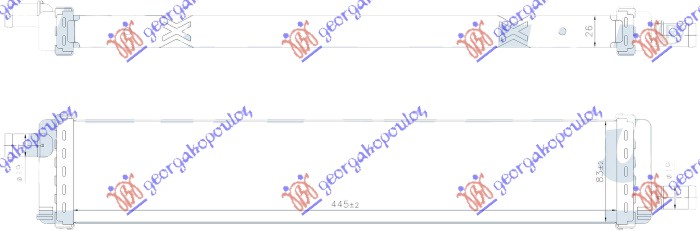 HLADNJAK DODATNI 1.5 dCi DIZEL (447×83) RENAULT CAPTUR (2020-) (OEM: 214108020R)