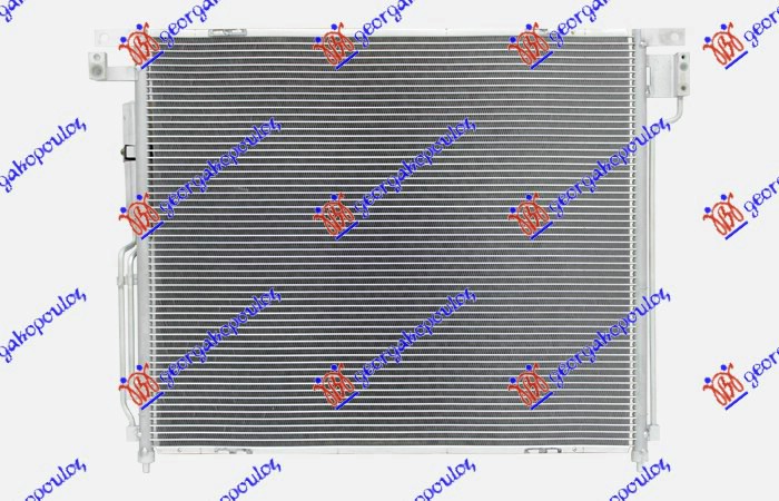 HLADNJAK KLIME A / C 2.5 TD (64.5x57x 1.6) NISSAN P/U (D40) NAVARA 2WD-4WD (2010-2015) (OEM: 92100-EB500, 92100EB500)