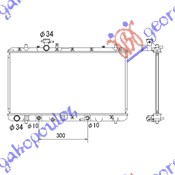 HLADNJAK 1.5i -1.6i 16V VVTi(71×37.5)AU FIAT SEDICI (2007-) (OEM: 17700-79J10, 1770079J10, 1770080JD0)