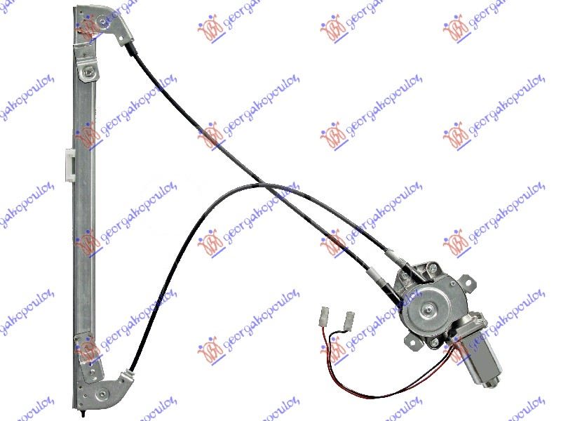 PODIZAC PREDNJEG PROZORA ELEKTRICNI 3VR (A KVAL) Leva str. PEUGEOT 106 (1996-2003) (OEM: 9221.F4, 9221F4)