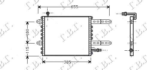 HLADNJAK KLIME (33.5×36.5×2.1) SEAT AROSA (1997-2000) (OEM: 6N0820413B, 6X0820413A)
