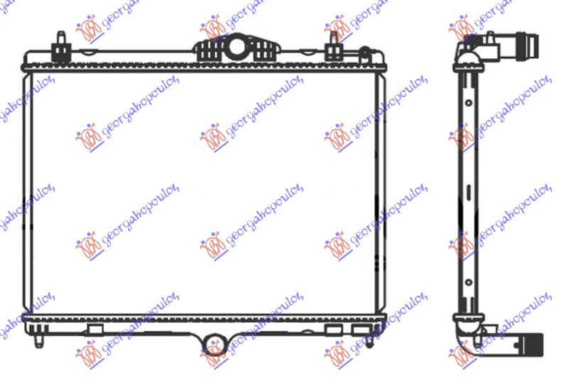 HLADNJAK 1.6THP BENZINZ.- 1.6BlueHDi DIZEL PEUGEOT 508 (2011-2015) (OEM: 9801253980)