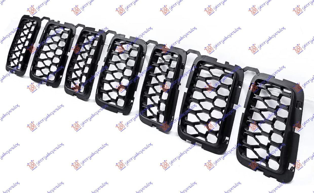 LAJSNA PVC MASKE TAMNO SIVA (SET 7 KOM) JEEP COMPASS (2016-2022) (OEM: 6LT85TZZAA)