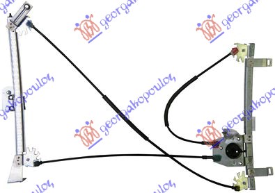 PODIZAC PROZORA 3 VRATA ELEKTRICNI (BEZ MOTORA) A KVAL Desna str. CITROEN C3 PLURIEL (2003-2010) (OEM: 9222N9, 9222X5)