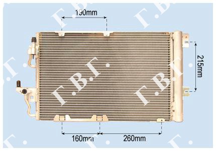 HLADNJAK KLIME 1.8-2.2i 16v (55.5×38.2×1.2) OPEL ZAFIRA (2005-2012) (OEM: 1850097)